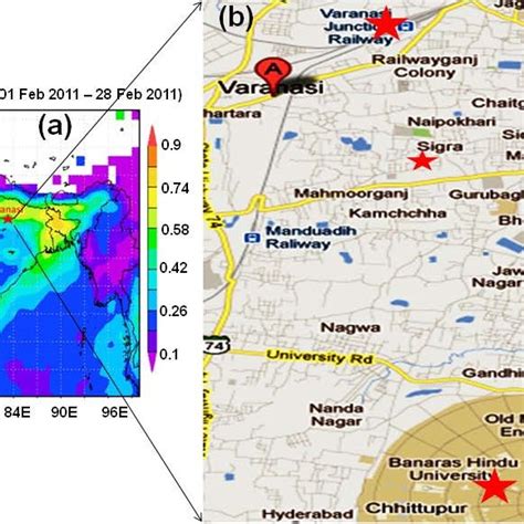 Modis Mean Aod Around Indo Gangetic Plains During 01 St To 28 Th
