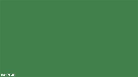 Pantone P 147 6 C | #417F4B - Detailed Color Information and Usage