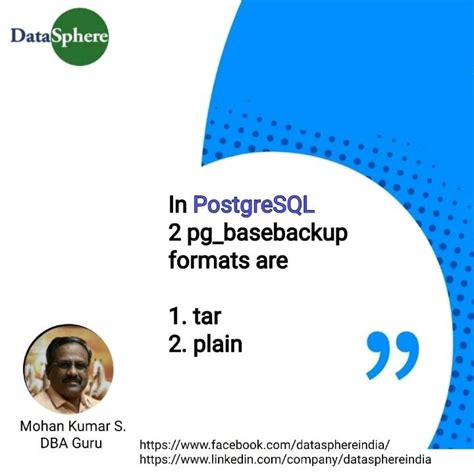 Gayathri Datasphere On Linkedin Postgresql Oracledba Sqlserverdba Mohankumars Datasphere