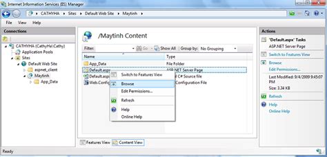 ASP NET MVC Cấu hình IIS