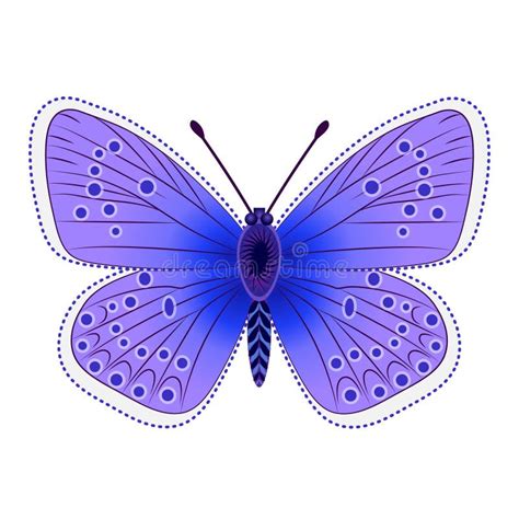 Variegated Butterfly Suitable For Sticker Or Icon Detailed Vector