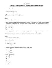Markov Chains Lec Exmps Docx Math Markov Chains Examples Group Problem Solving