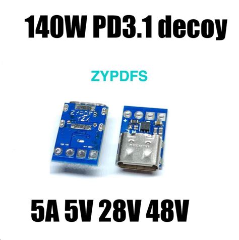 140w 5a Type C Pd Decoy Pd31 Triggers 5v 28v 48v Notebook Power Supply Pd To Dc Adapter Data