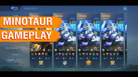 MinotaurGameplayMobile Legend YouTube