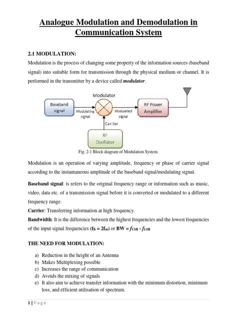 Module 2 Modulation And Demodulation Analogue Pdf Detector Radio Frequency Modulation
