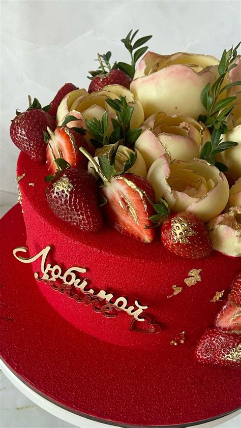 Торт маме на день рождения красный торт торт любимой маме Капкейки красный бархат Свадебный
