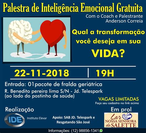 PALESTRA DE INTELIGÊNCIA EMOCIONAL GRATUITA em São José dos Campos Sympla
