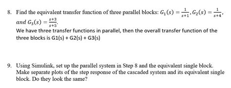 Solved Find The Equivalent Transfer Function Of Three Chegg