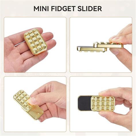 Great Choice Products Metal Brick Fidget Slider Magnetic Sensory