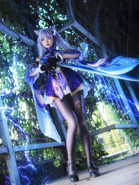 Genshin Impact Keqing Cosplay Costume Rehney