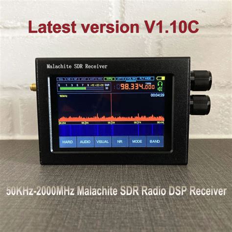 V1.10C 50Khz-2GHz Malachite SDR Radio Update Software Malahit DSP SDR ...