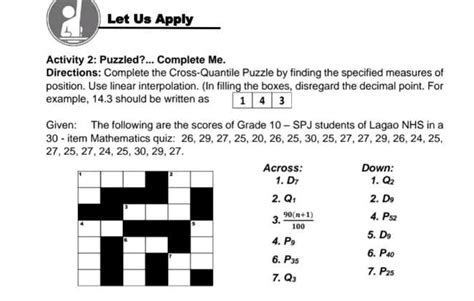 Let Us Apply Activity 2 Puzzled Complete Me StudyX