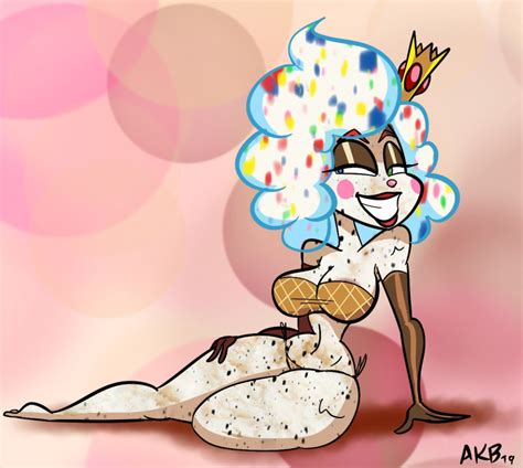 Rule 34 1girls Arctica Creme Artist Name Atomickingboo Background Big Breasts Big Hair Breasts