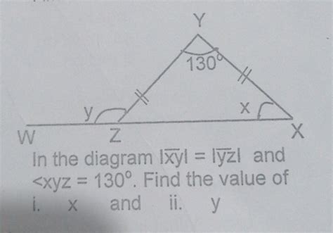 Solved In The Diagram Overline Xy Overline Yz And Find The Value
