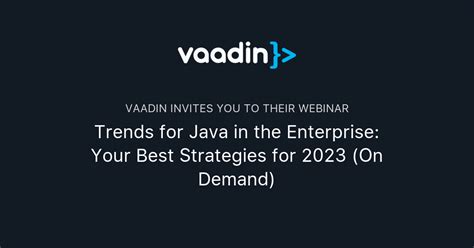 Trends For Java In The Enterprise Your Best Strategies For 2023 On