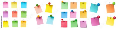 This Note Paper Includes Pins Binder Clips Push Pins Adhesive Tape