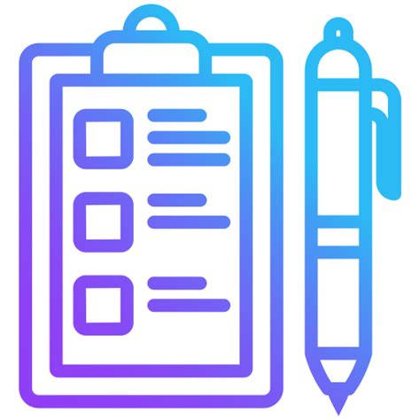 Survey Generic Gradient Outline Icon