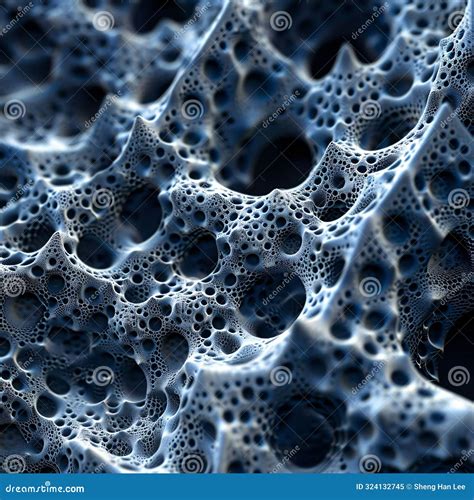 The Porous Structure Plastic Mesh Organic Material Macrostructural Design Generative Ai