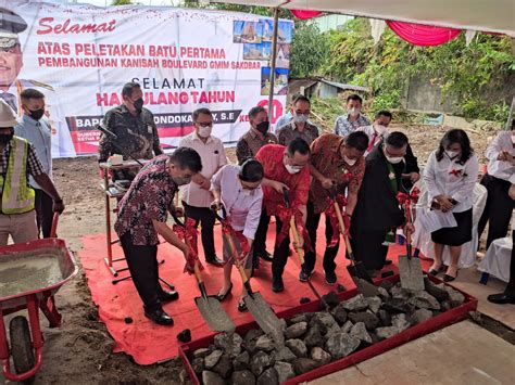 Gubernur Olly Hadiri Peletakan Batu Pertama Gereja Kanisah GMIM