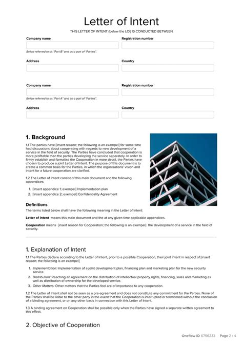 Letter Of Intent Construction Exlending Agreement Sle