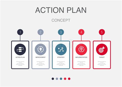 Action Plan Improvement Strategy Stock Vector Illustration Of