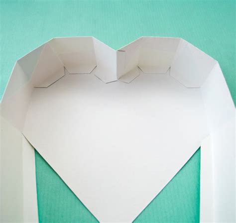 보석 하트 뚜껑 선물상자 만들기 예쁜 3d 종이상자 하트박스 선물포장 하트 종이접기 네이버 블로그