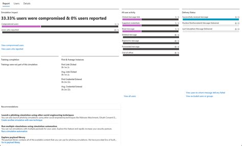深入解析和報告 攻擊模擬訓練 microsoft defender for office 365 microsoft learn