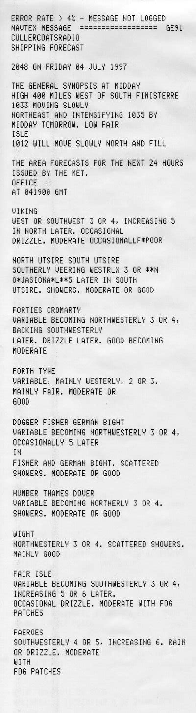 NAVTEX Message Format ICS Electronics Ltd