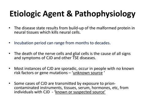 Ppt Creutzfelt Jacob Disease Cjd Powerpoint Presentation Free Download Id 3635842