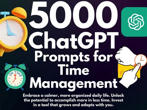Time Management ChatGPT Prompts Revolutionize Your Productivity ChatGPT Powered Prompts For