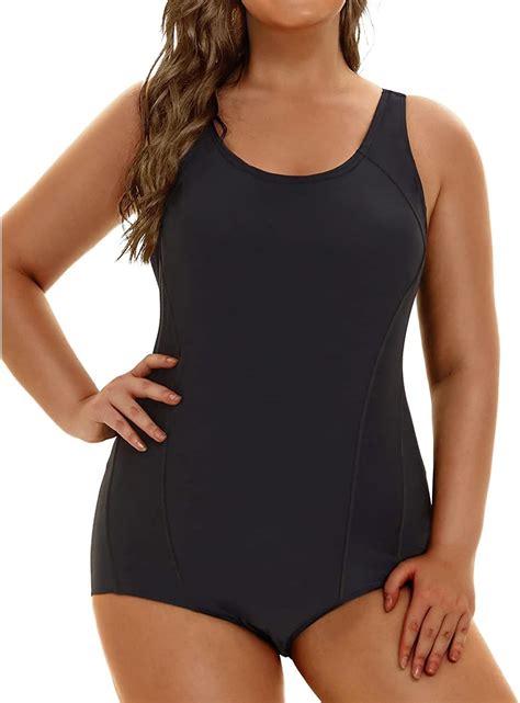 Aqua Eve Plus Size Swimsuits Athletic One Piece Bathing