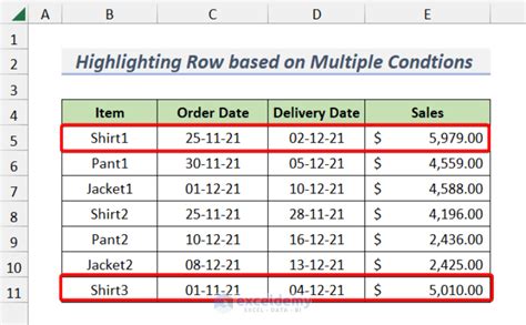 How To Highlight Row With Conditional Formatting Based On Date In Excel