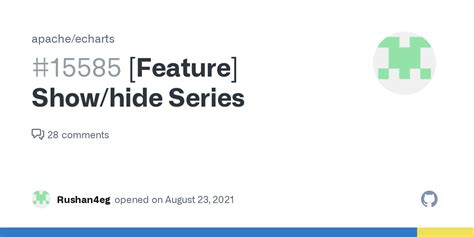 Feature Showhide Series · Issue 15585 · Apacheecharts · Github