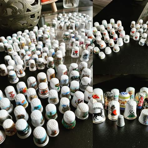 Fine bone China - Thimbles (258) - Porcelain, Stone - Catawiki