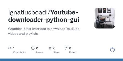 GitHub Ignatiusboadi Youtube Downloader Python Gui Graphical User Interface To Download