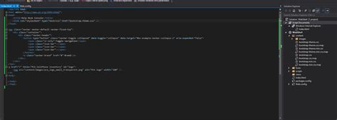 Creating A Website From Visual Studios And Utilizing Bootstrap Stack