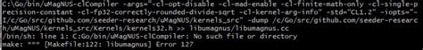 Error While Compiling Develop Branch Lines 122 And 128 Issue 22