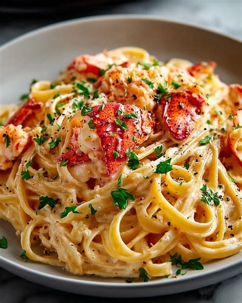 Gourmet Creamy Lobster Pasta Recipe 4