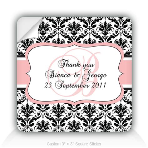 Square Stickers Thank You 3 Square Sticker
