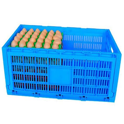 Join Plastic Egg Storage Crate Vented And Collapsible