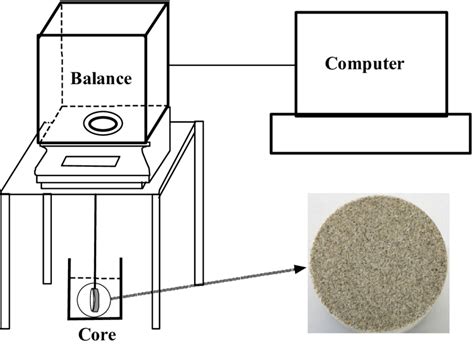 Schematic Of The Test Setup Used For Co Current Spontaneous Imbibition