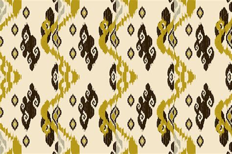 인도네시아 인도 및 아시아 Countriesgeometric 민족 동양 이음새가 없는 본보기에 있는 직물에 Ikat