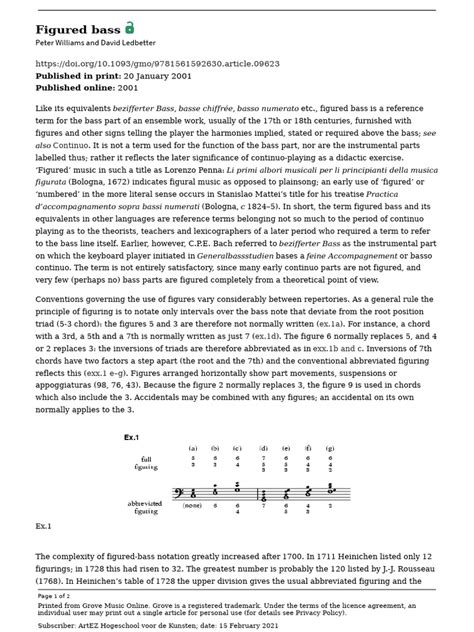 Figured Bass Pdf Chord Music Pitch Music