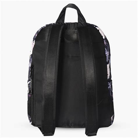 Mochila Oceano Lanis Azul Flor Rosa