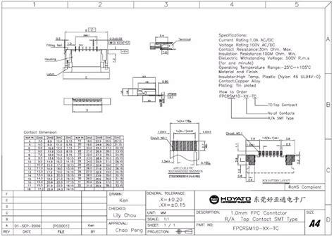 Fpc To Ffc Mm Pitch Connector Mm Mm Mm Mm Pitch Wire To Board Smt Ffc Fpc