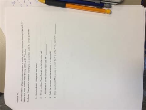 Solved Problem 5 For The Balanced Three Phase Y Y System