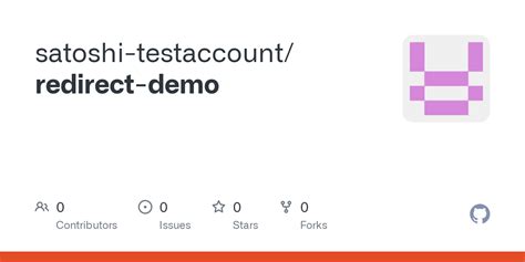 GitHub Satoshi Testaccount Redirect Demo