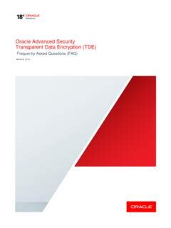 TDE Frequently Asked Questions Oracle Tde Frequently Asked Questions Oracle Pdf