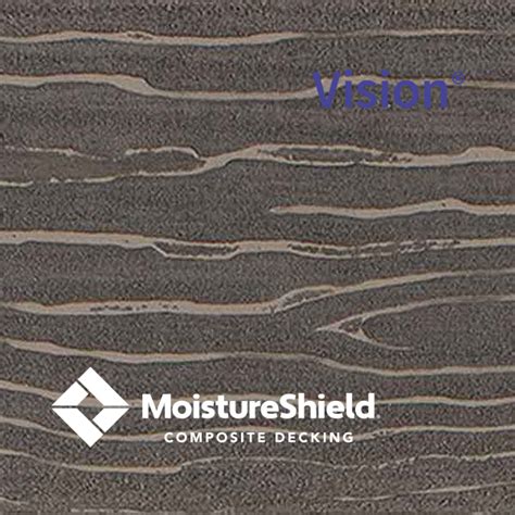 Moistureshield Vision Composite Decking Colour Smokey Grey Vision