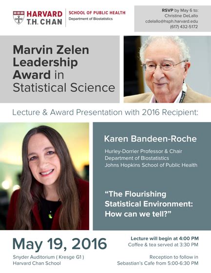 Marvin Zelen Leadership Award Lecture Department Of Biostatistics